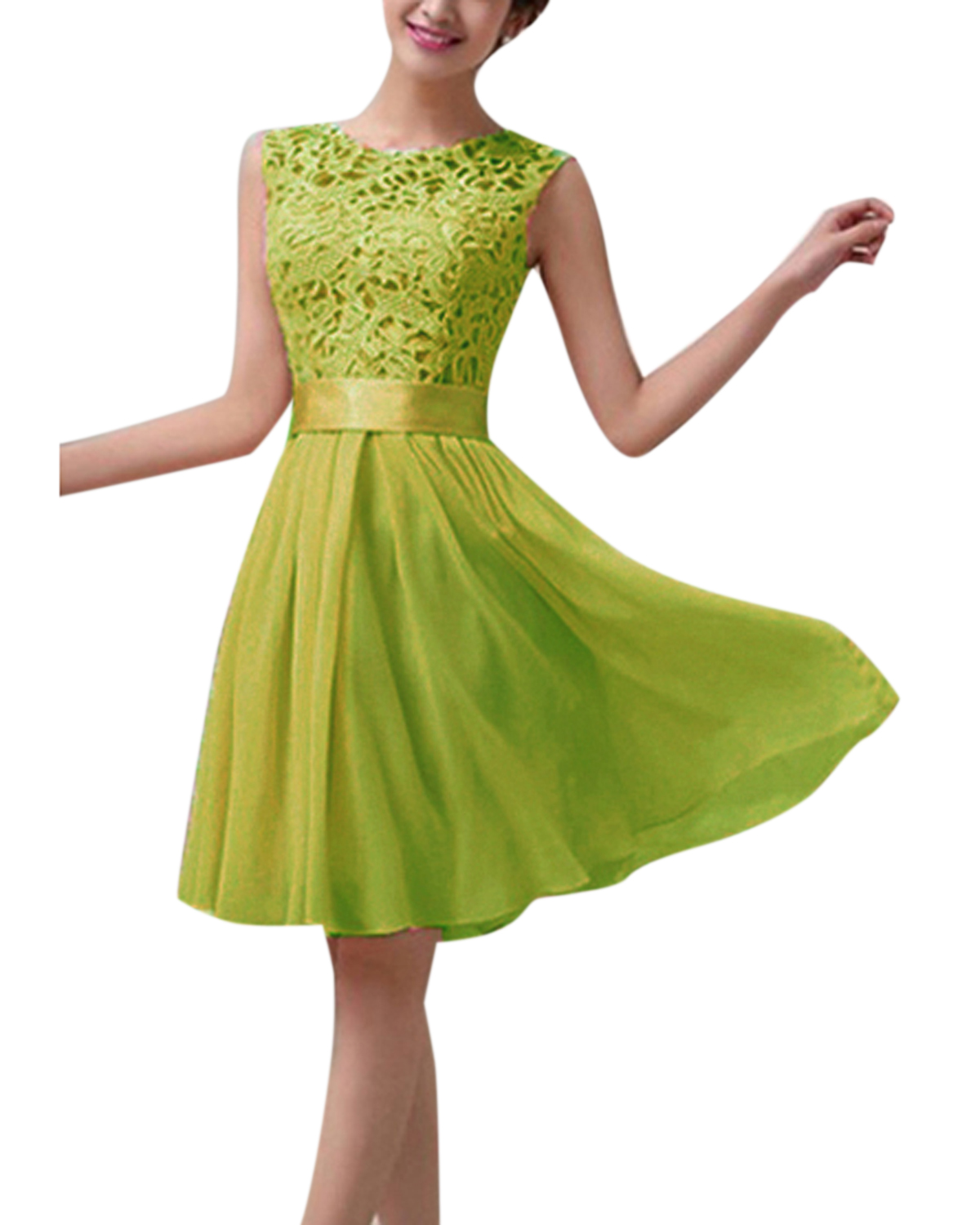 Women Lace Sleeveless Party Princess Wedding Formal Cocktail Dress Lazada Ph