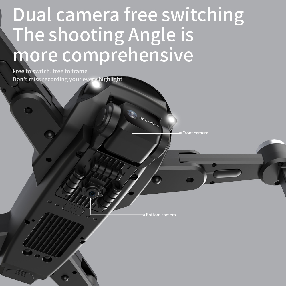 ZHENG FEI TOYS F166 WiFi FPV with ESC Adjustable Dual HD Camera 360 Obstacle Avoidance Optical ...