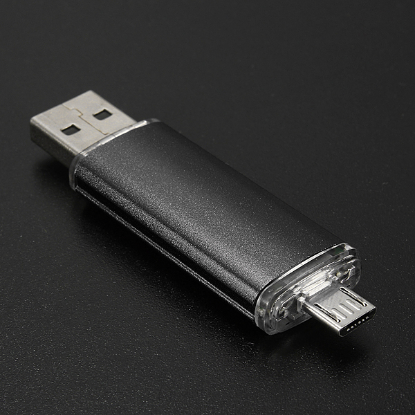 4GB 2 in 1 Micro USB / USB Port Flash Drive Memory Disk Black | Lazada ...