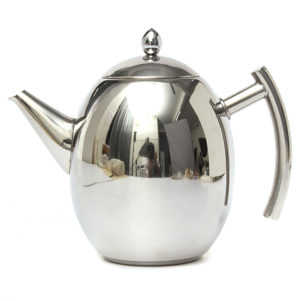 1500ML Stainless Steel Teapot Tea Pot Coffee With Tea Leaf Filter ...
