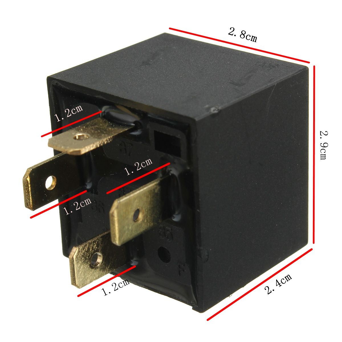 40A AMP 12V 4 Pin Relay Socket Terminals Car Moto RELE para Coche Barco ...