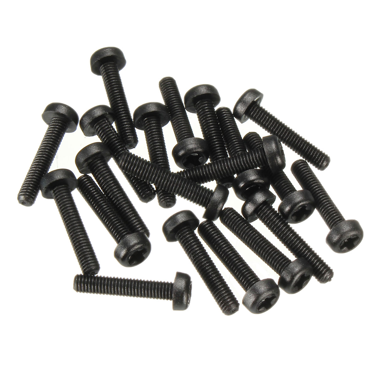20Pcs M3 Black Nylon Screws Phillips Plastic Round Head Screw Bolt New ...