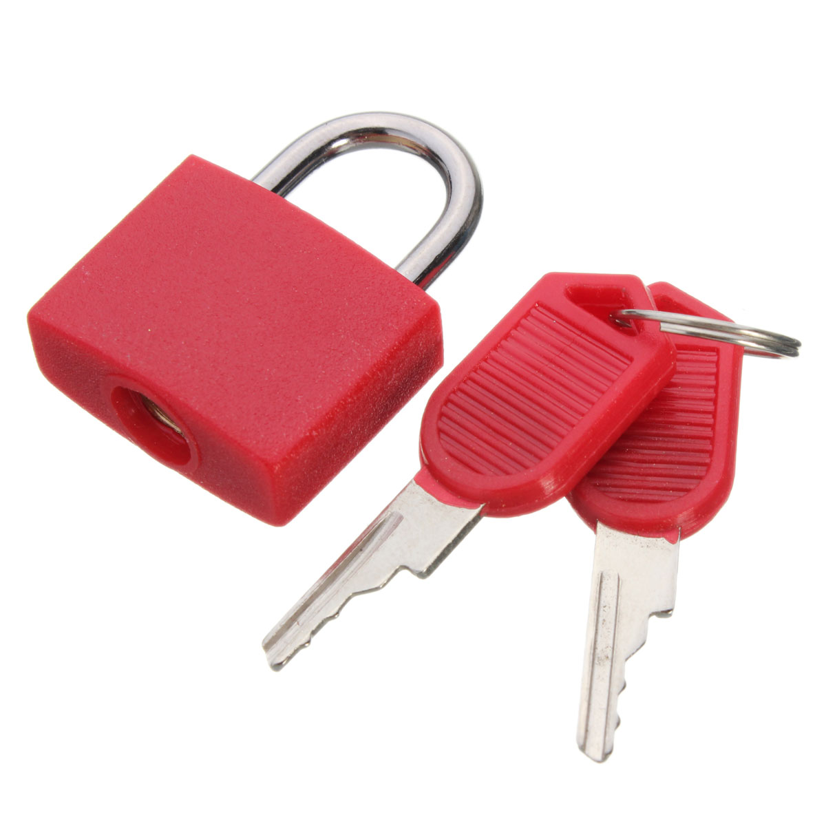 20mm Neon Colored Plastic Coated Brass Padlock Travel Luggage Padlocks ...