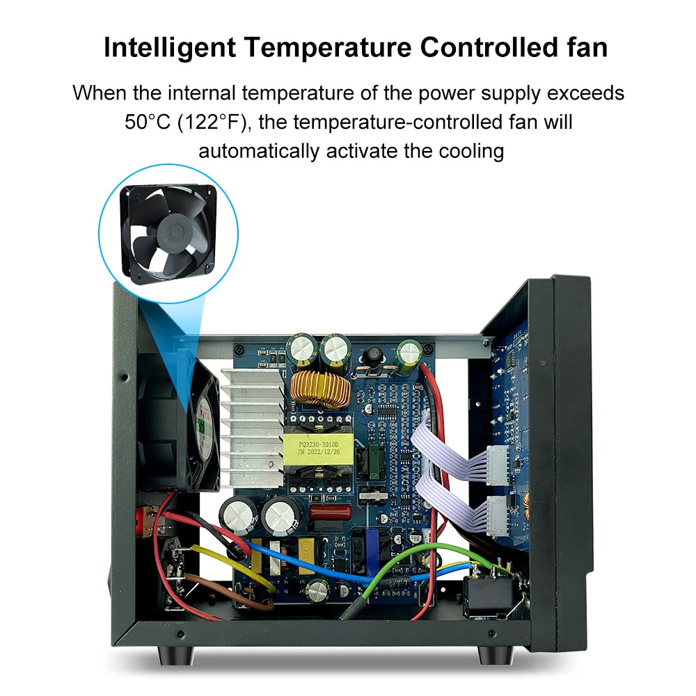WANPTEK DPS3010U Solid-state Adjustable Regulated DC Power Supply, 30V 10A, Encoder Adjustment ...