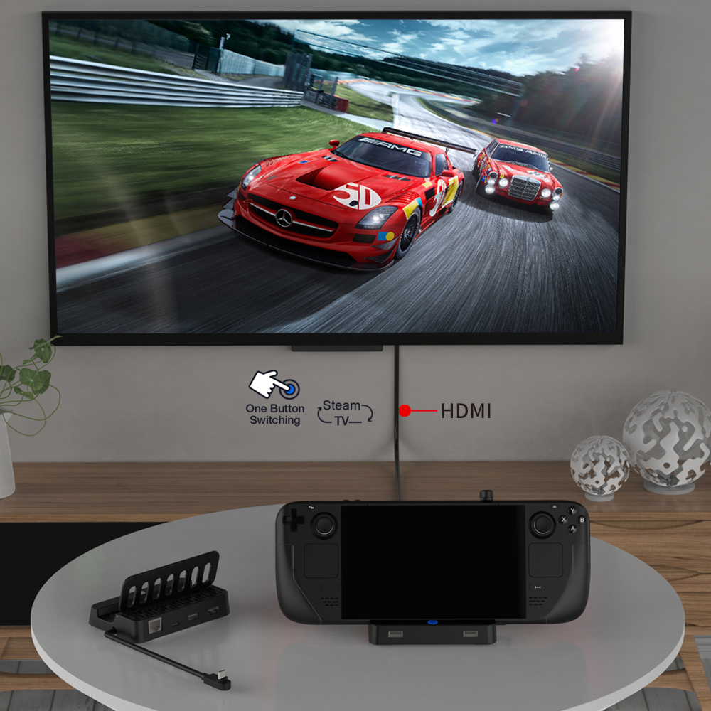 DOBE 6 in 1 Deck Docking Station TV Converter Dock with USB3.0 PD USB-C ...