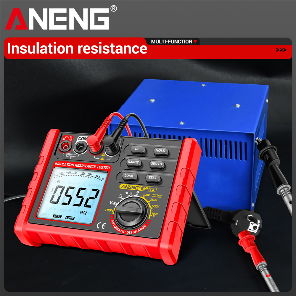 ANENG MH15 Insulation Resistance Tester Digital Megohmmeter AC/DC ...