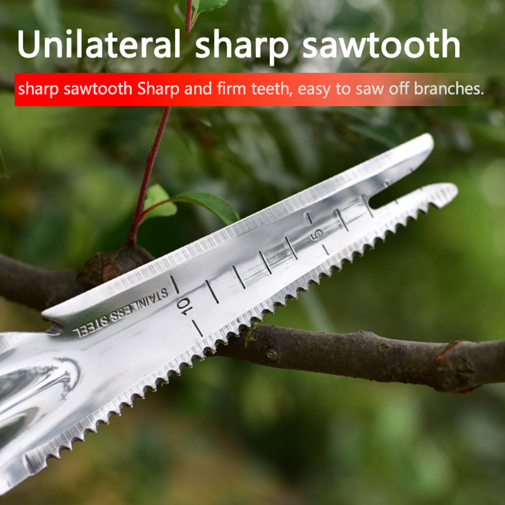 Stainless Steel Multi-functional Drafting Saw Shovel Wooden Handle ...