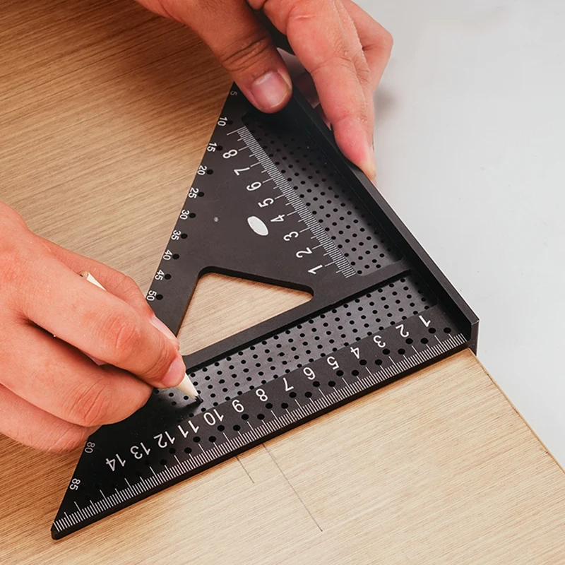 7 Inch Metric Aluminum Alloy Triangle Ruler Rafter Square Carpenter Ruler at 1430.00 Centimeter Ruler Zen Craft Kayamkulam ID 2854385910055