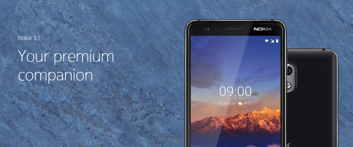 NOKIA 3.1 Smartphone 5.2 pouces 3GO RAM 32GO ROM MTK MT6750N Octa core ...