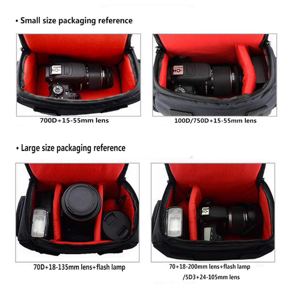 Sac à Dos pour Canon Caméra L 32x16x20cm Etanche Sac à main Protection ...