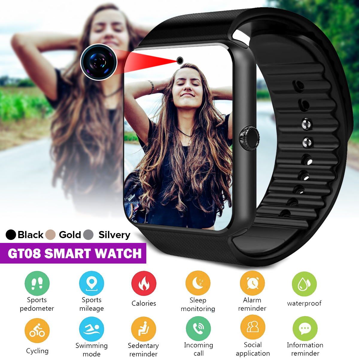 NEUFU Montre Connectée Bluetooth Montre Intelligente Téléphone avec ...