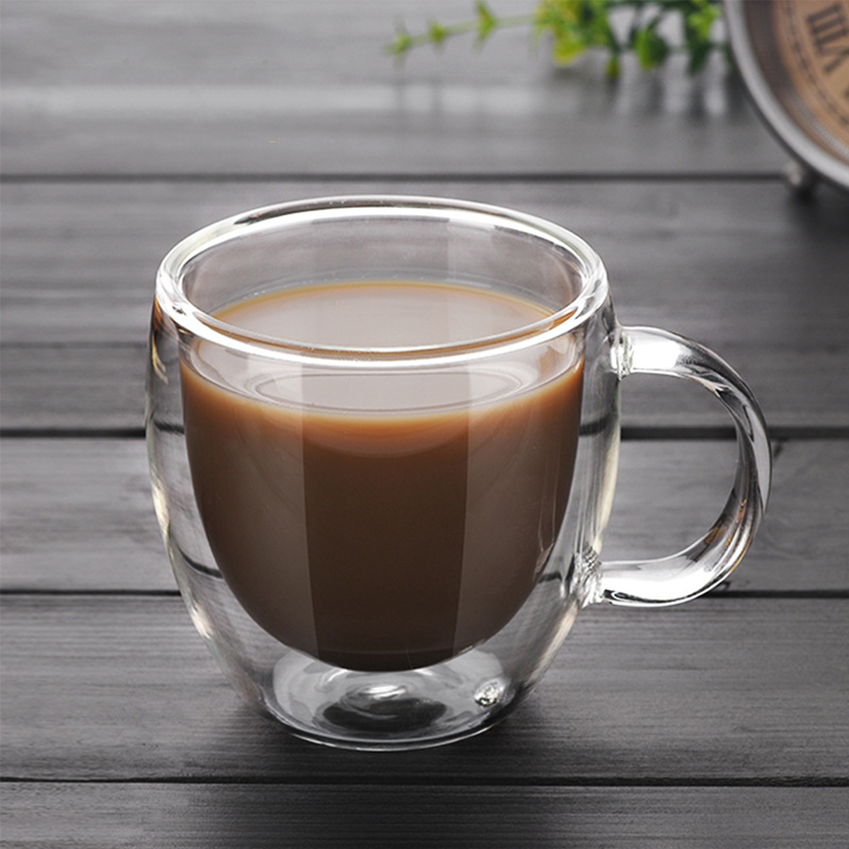 200ml Verre Double Paroi En Verre Tasse Caf Tasse De Verre