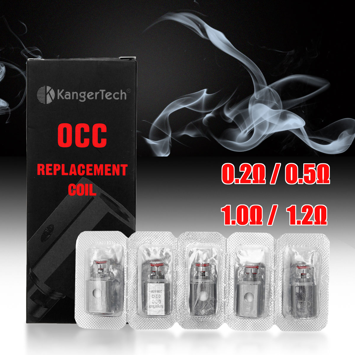 5PCS Kangertech Résistance OCC Subtank 0.5Ω - Achat / Vente résistance ...