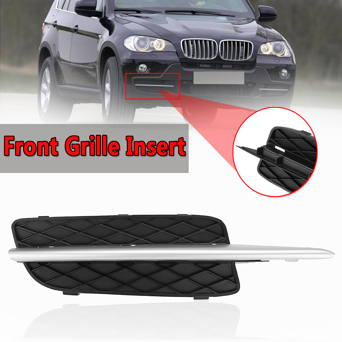 TEMPSA Grille Pare-Chocs Pour BMW X5 E70 X6 E71 2007-2010 Avant Droite ...