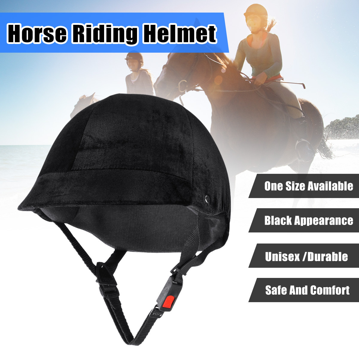 NEUFU 1x Casque d'équitation Adjustable Velvet Bombe de Protection ...