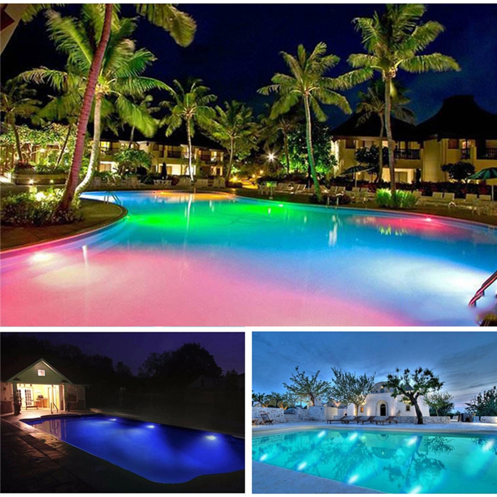 TEMPSA 12V Piscine projecteur 72 LED lampe lumiere éclairage sous eau ...