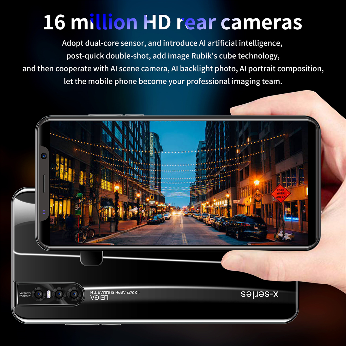 X27 X27 Plus Smartphone Android 8.0 Dual SIM Mobile Octa Core VERT 5.0 ...