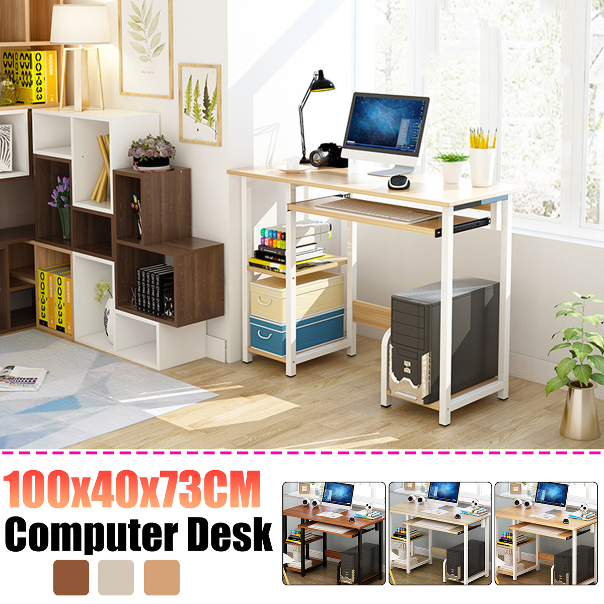 Computer Desk Desktop Desk Modern Home Desk Simple Student Desk ...