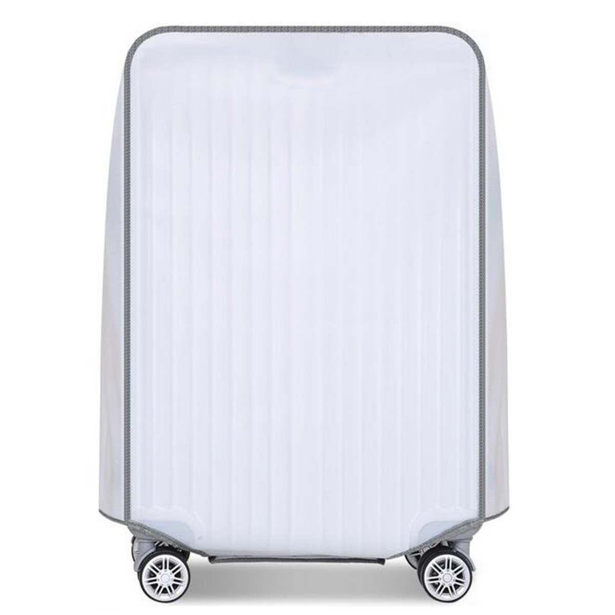 Bagage Valise Coque Rigide Argent Chariot Cabine Sac de Voyage 4 Roues ...